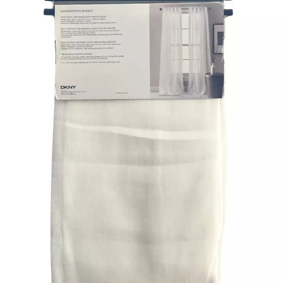 Dkny | Accents | Dkny 28 X 84 Two Back Tab Pinch Pleat Downtown Sheer ...